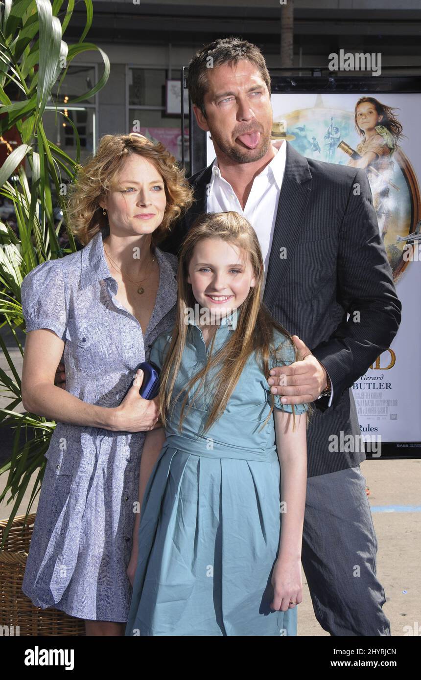 Jodie Foster, Gerard Butler and Abigail Breslin attending "Nim's Island ...