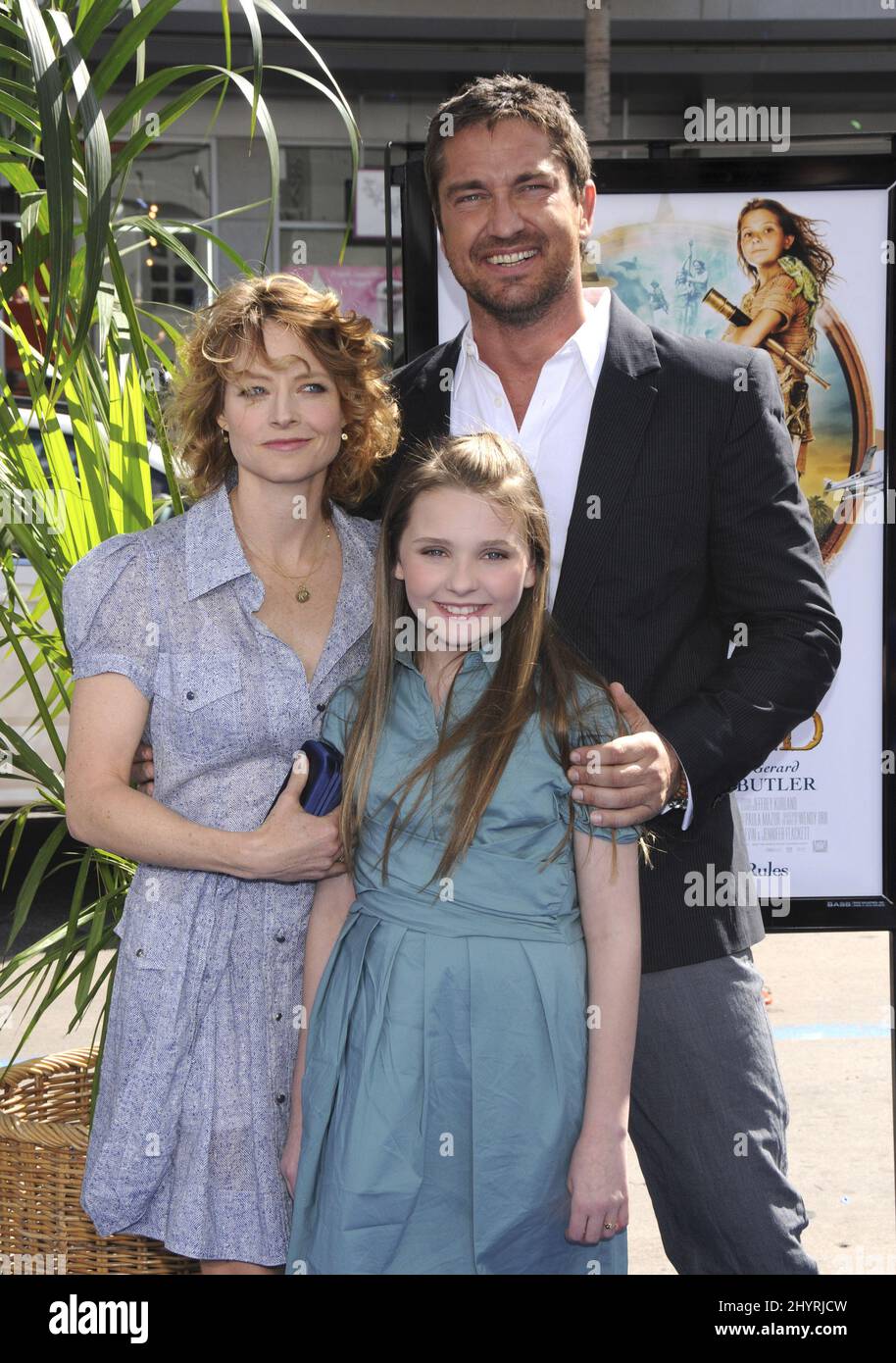 Jodie Foster, Gerard Butler and Abigail Breslin attending "Nim's Island ...