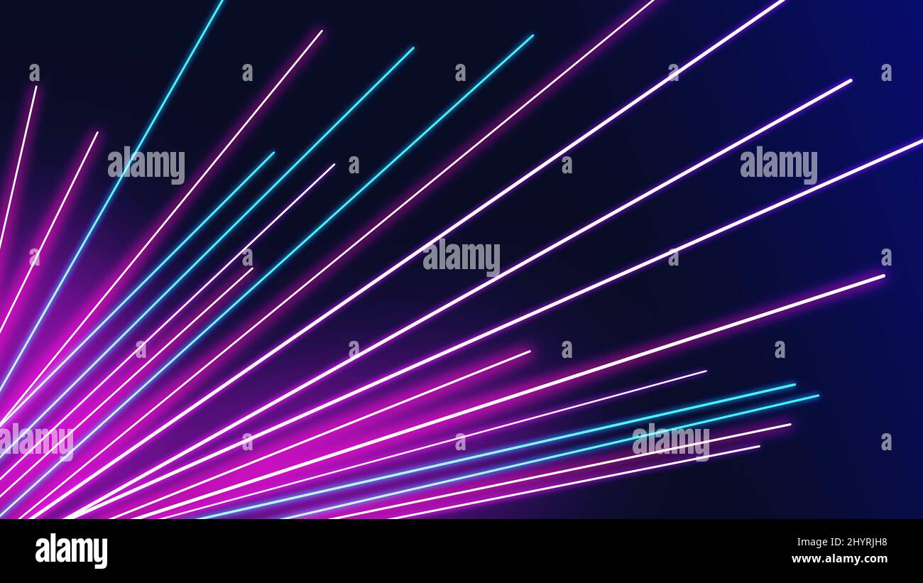 Psychic Space travel effect, neon light speed with vanishing point ...