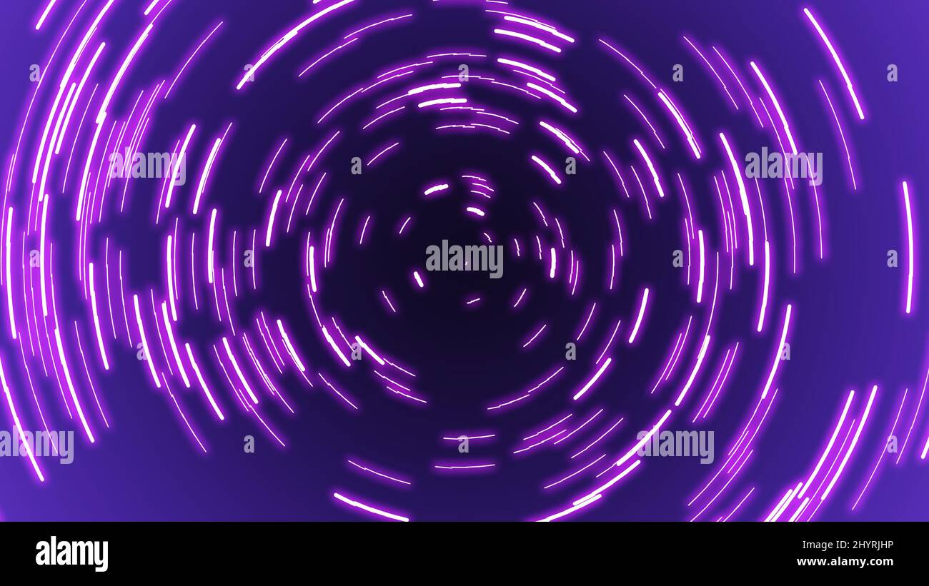 Cosmic Space travel effect, neon light speed, whirlwind movement ...