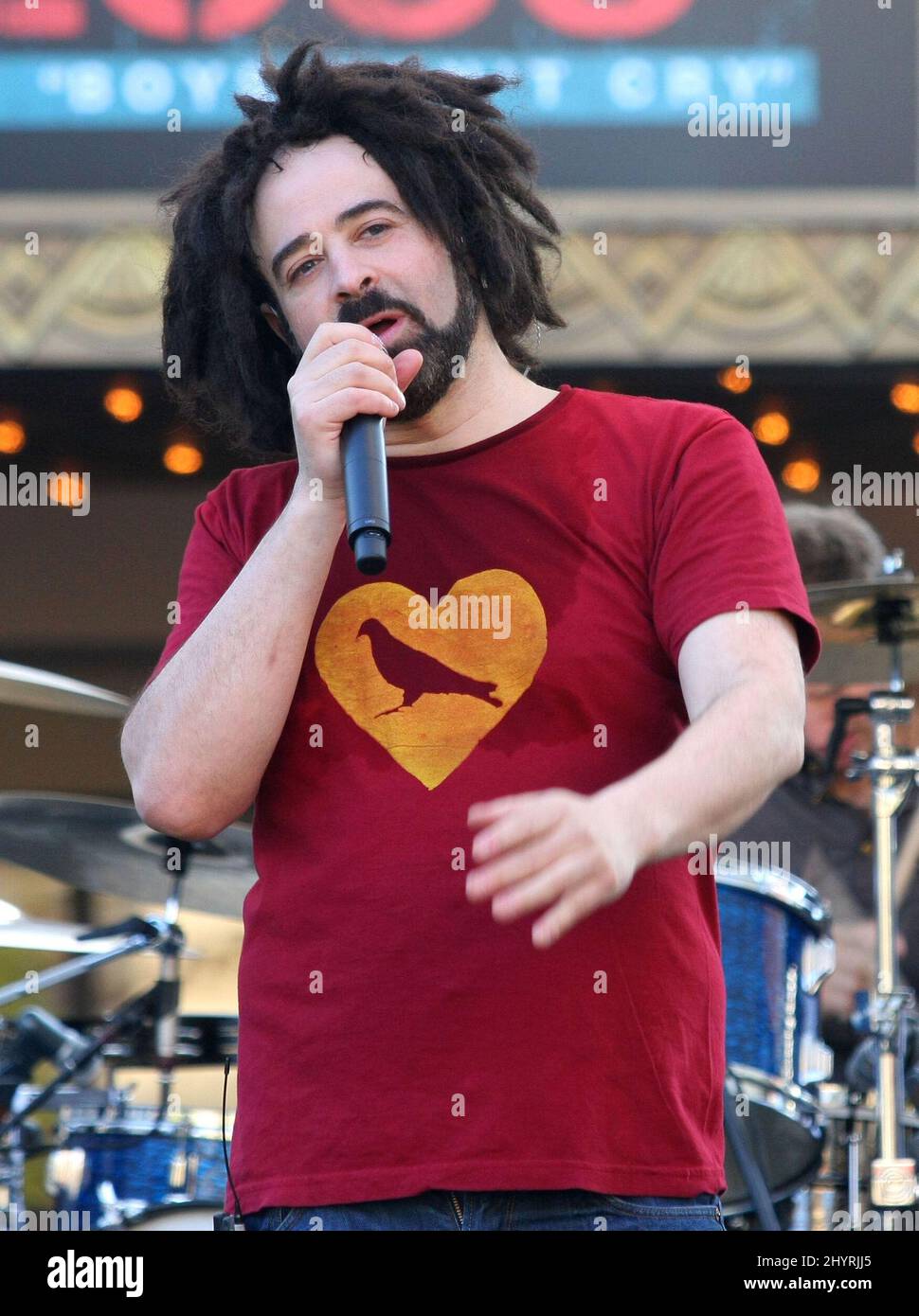 Adam Duritz of Counting Crows live in concert at the Apple Store in Los ...