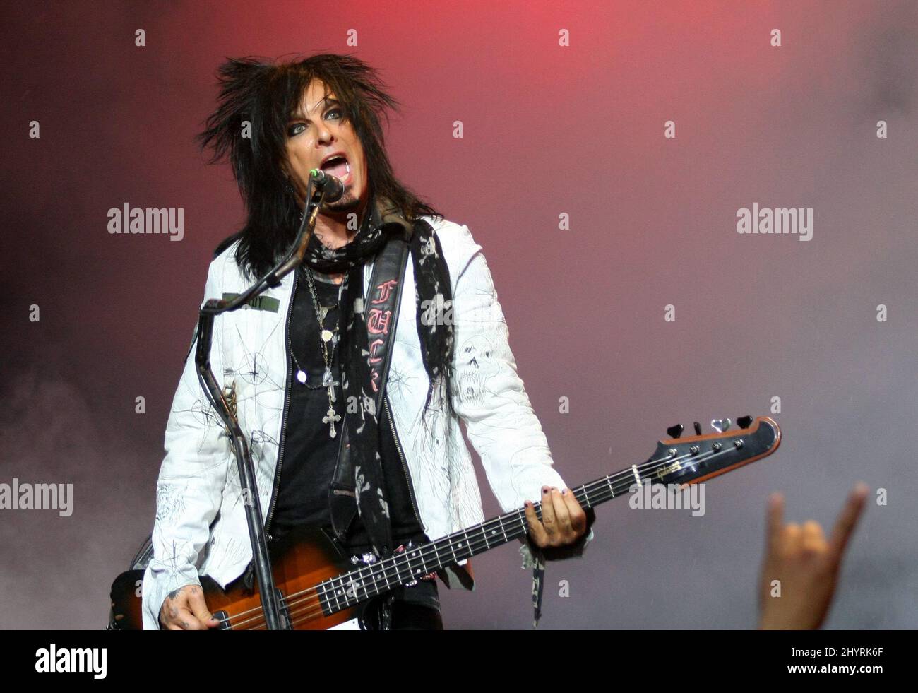 Nikki sixx motley crue performing hi-res stock photography and images ...