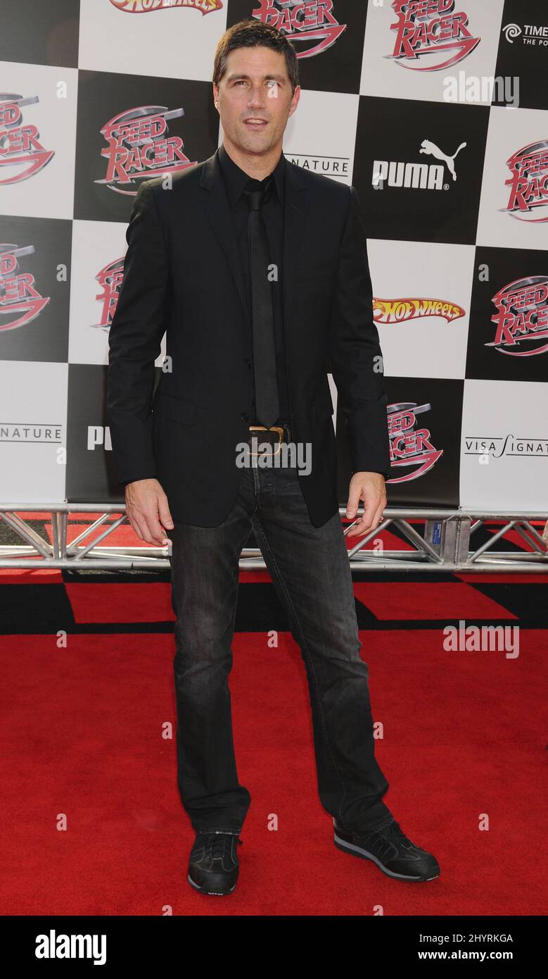 Matthew Fox attends the 'Speed Racer' World Premiere held at the Nokia ...