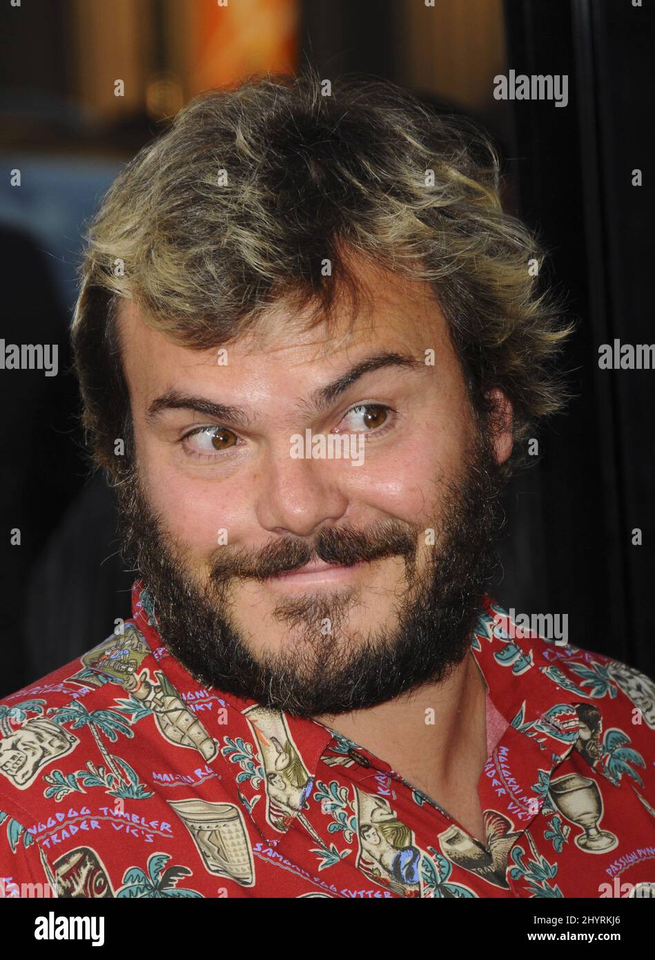 Jack Black attending the premiere of Paramount Pictures "Iron Man" at ...