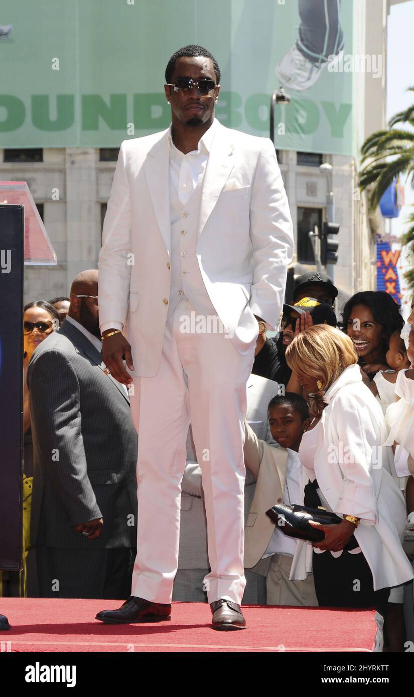 Sean Combs during the Walk of Fame Ceremony where he was honoured and a ...