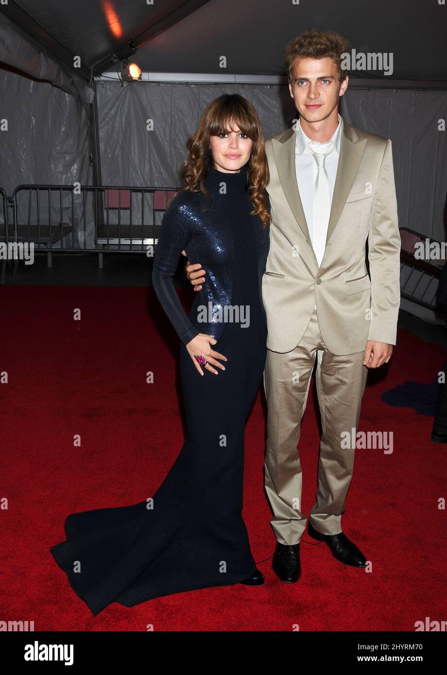 Rachel Bilson and Hayden Christensen arriving at the Costume Institute ...