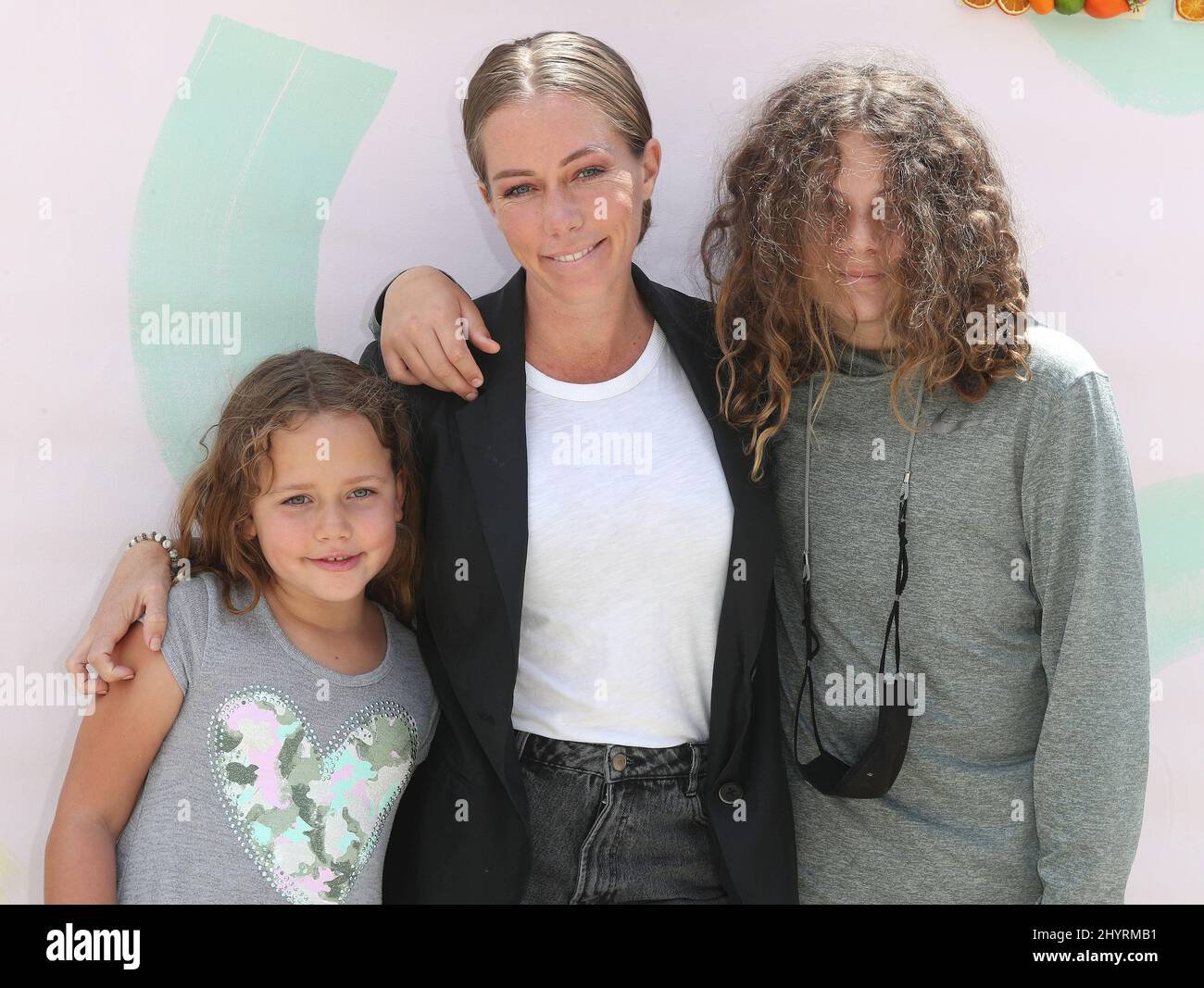 Kendra Wilkinson, Alijah Baskett and Hank Baskett IV celebrating the ...