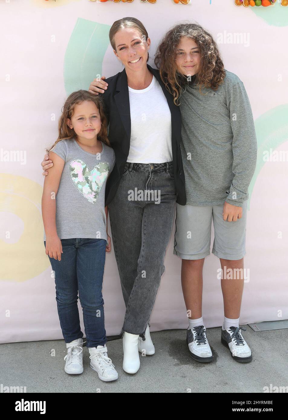 Kendra Wilkinson, Alijah Baskett and Hank Baskett IV celebrating the ...