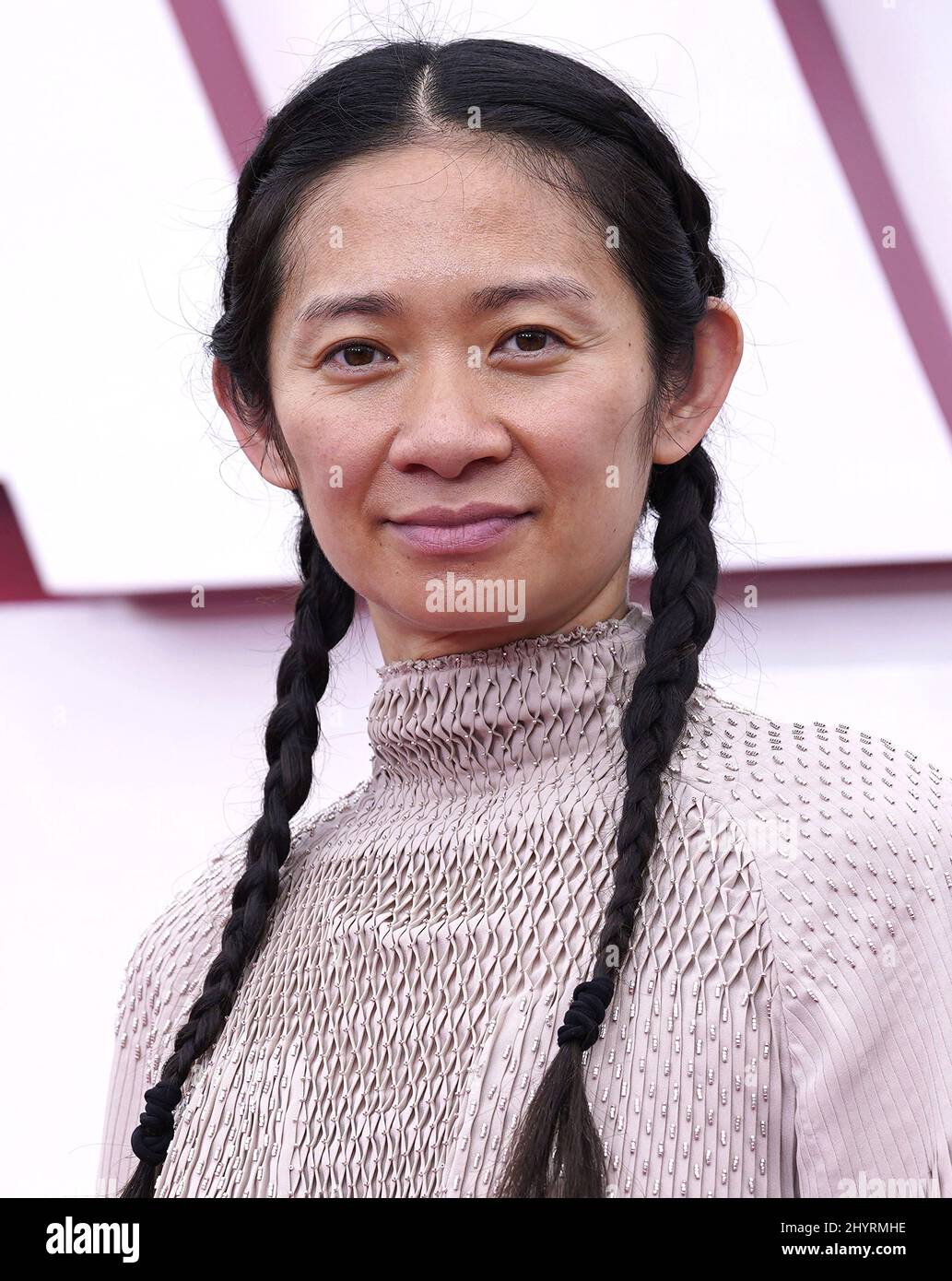 Chloe Zhao at the 93rd Annual Academy Awards held at Union Station on ...