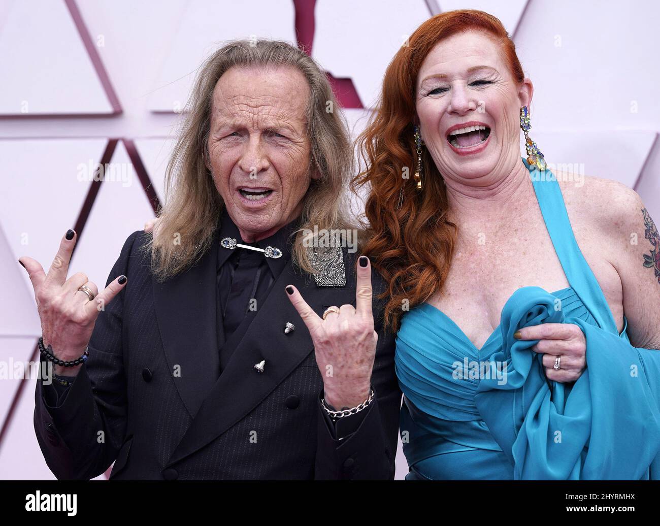 Paul Raci and Liz Hanley Raci at the 93rd Annual Academy Awards held at ...