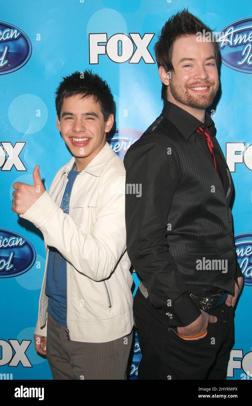 David archuleta and david cook hi-res stock photography and images - Alamy