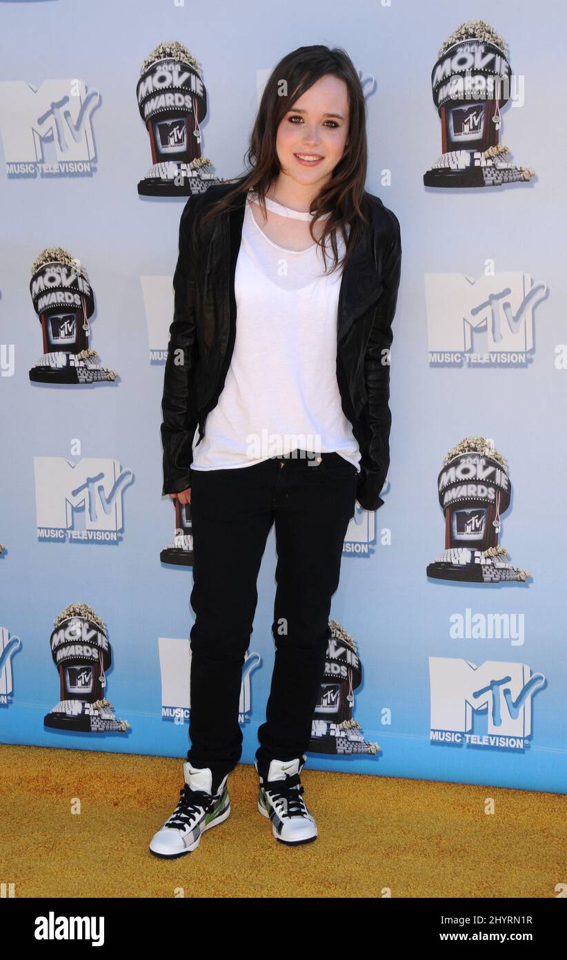 Ellen Page arriving at the 2008 MTV Movie Awards, Universal Studios ...