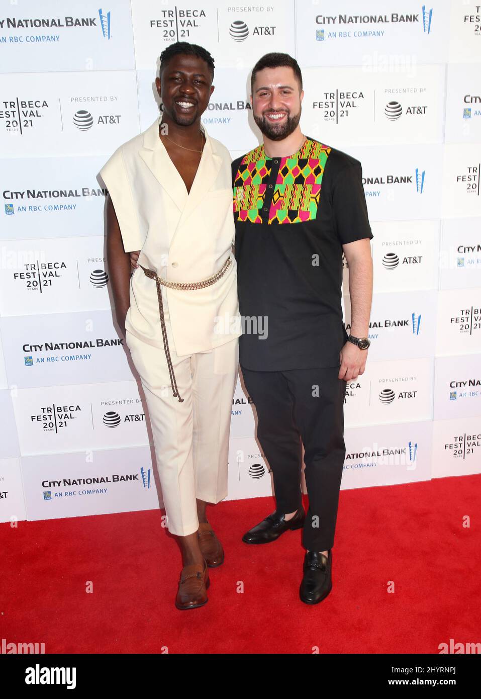 Edafe Okporo & Nicholas Giglio attending the 2021 Tribeca Film Festival ...