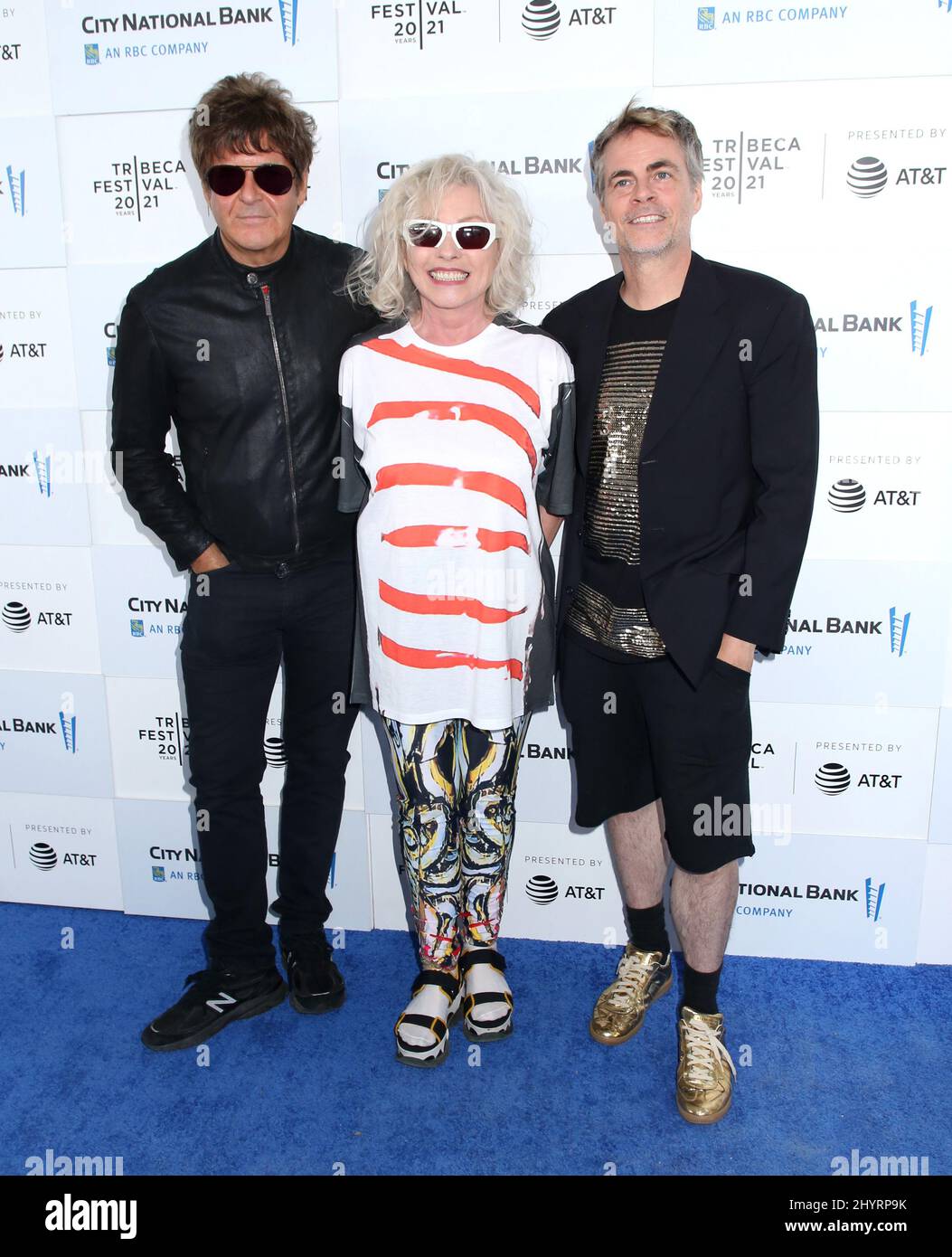 Clem Burke, Debbie Harry & Rob Roth attending the 2021 Tribeca Film ...