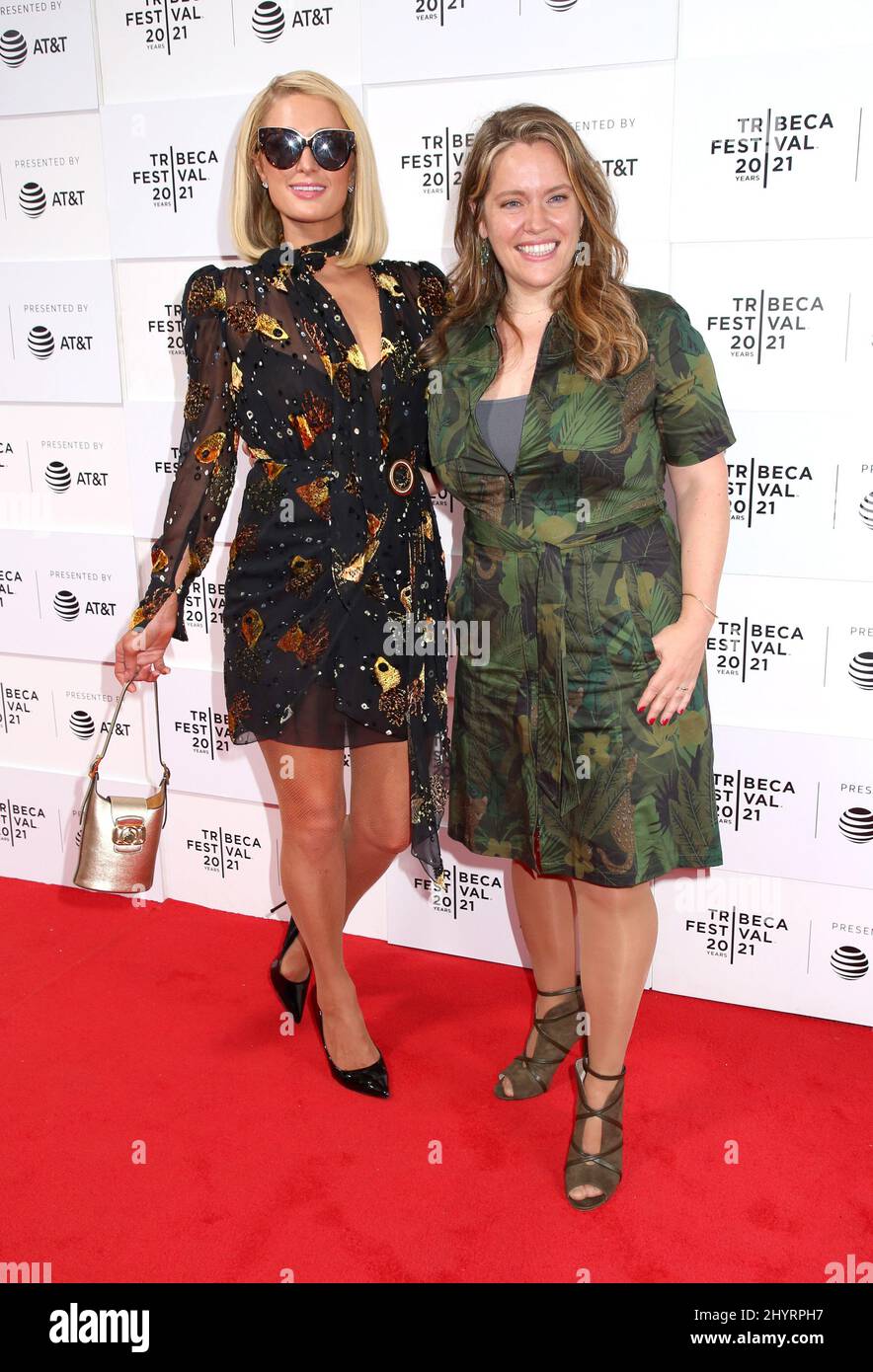 Paris Hilton & Alexandra Dean attending the 2021 Tribeca Film Festival ...