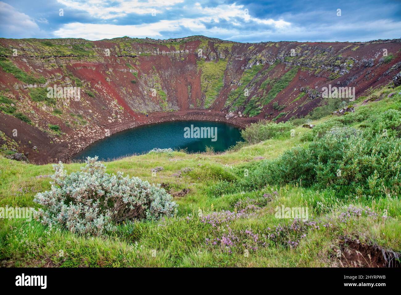 Kerio Volcanic crater lake also called Kerid or Kerith in southern ...