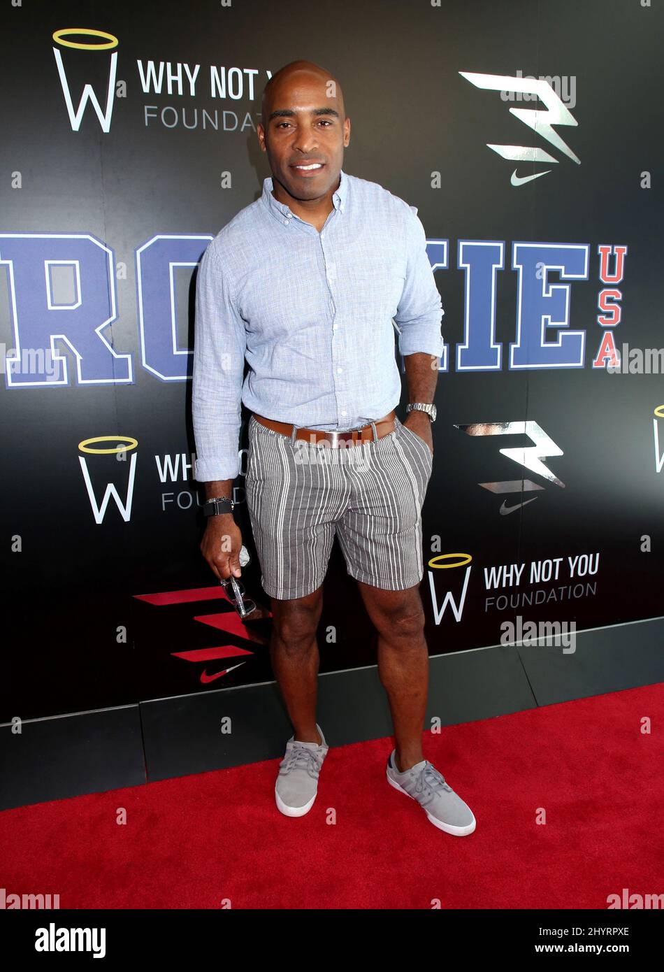 Tiki Barber attending Russell Wilson & Ciara 3Brand Launch held at ...