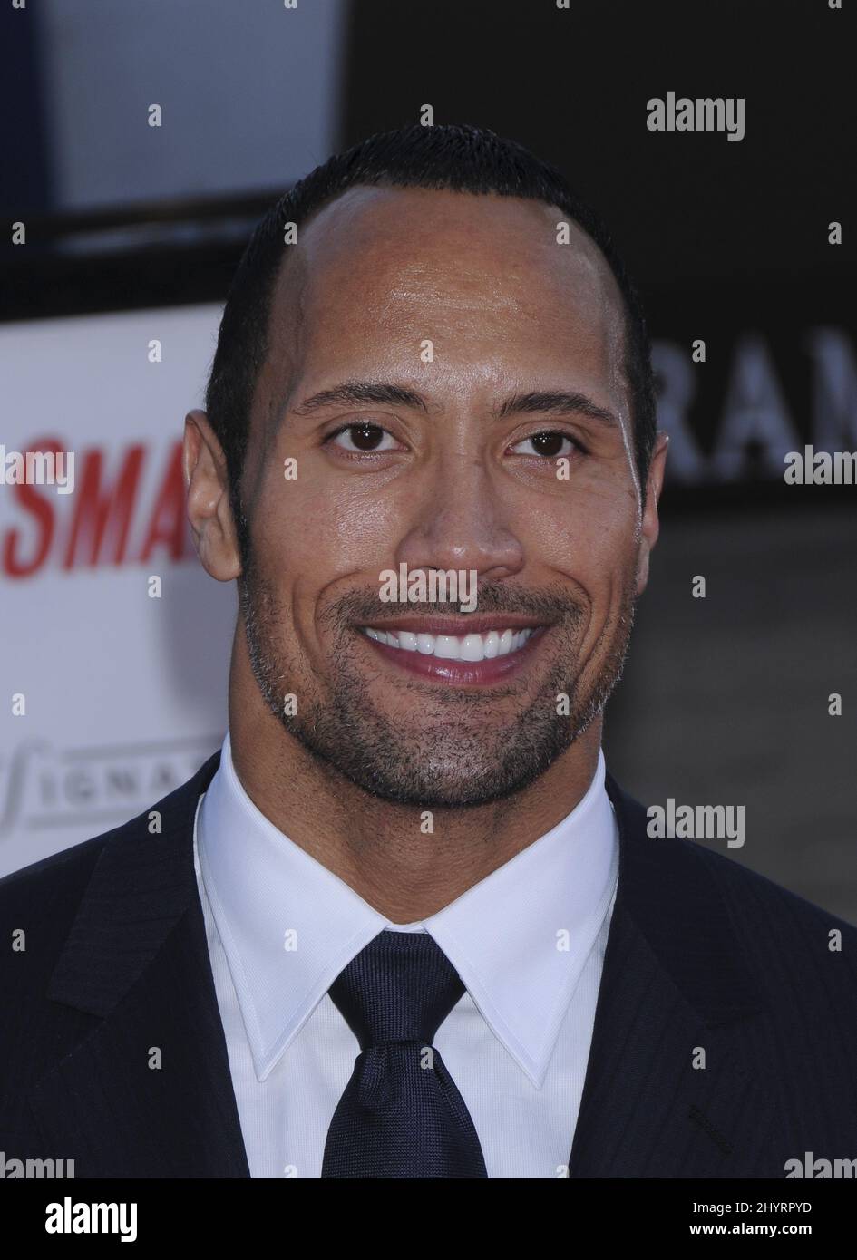 Dwayne Johnson attending "Get Smart" World Premiere, held at the Mann ...