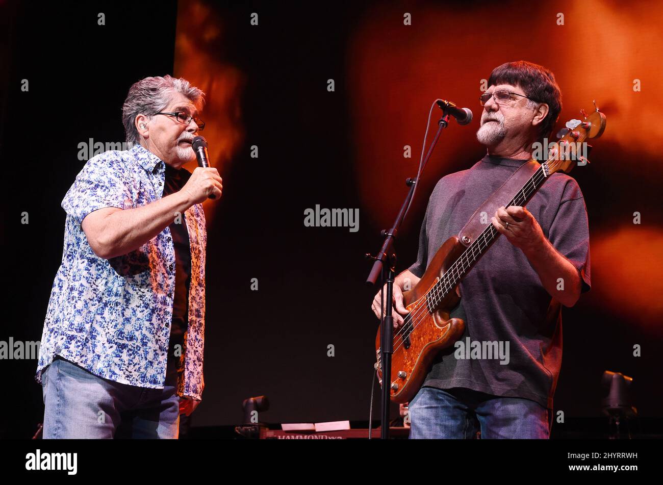 Randy Owen and Teddy Gentry of Alabama perform during their opening ...