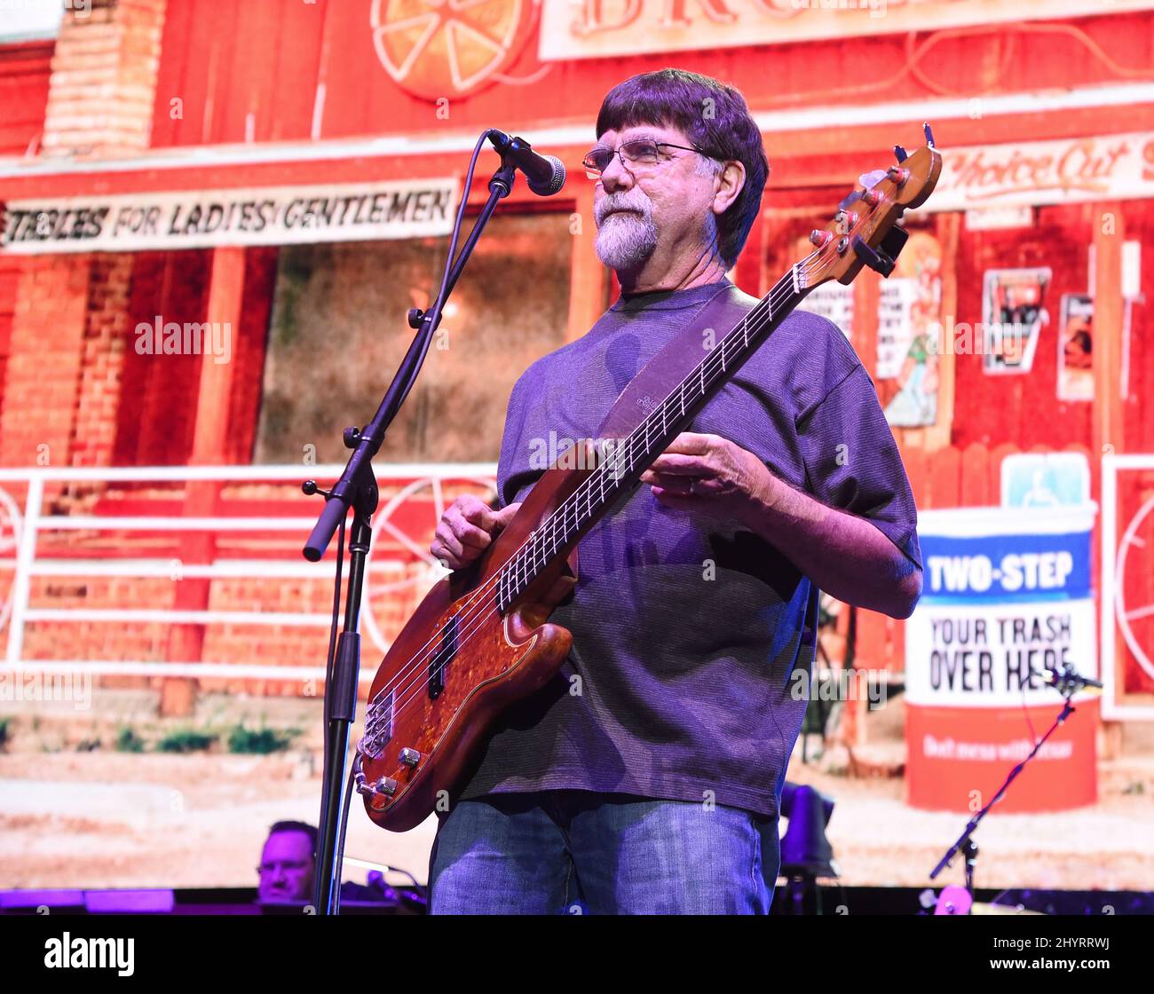 Teddy Gentry, bass player of Alabama performs during their opening ...
