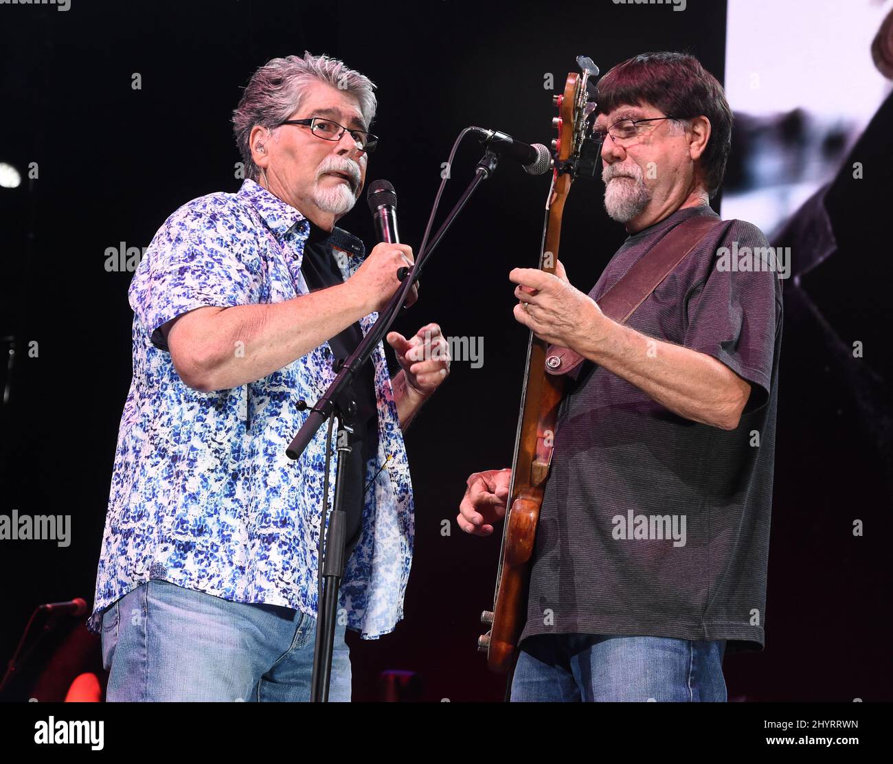 Randy Owen and Teddy Gentry of Alabama perform during their opening ...