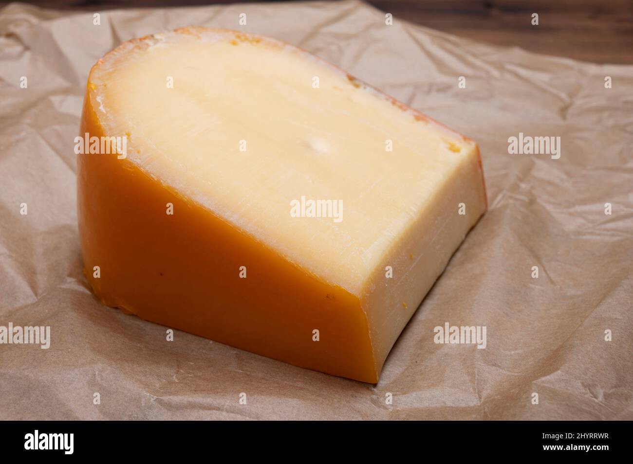 Traditional dutch edam and gouda cheese products hi-res stock ...