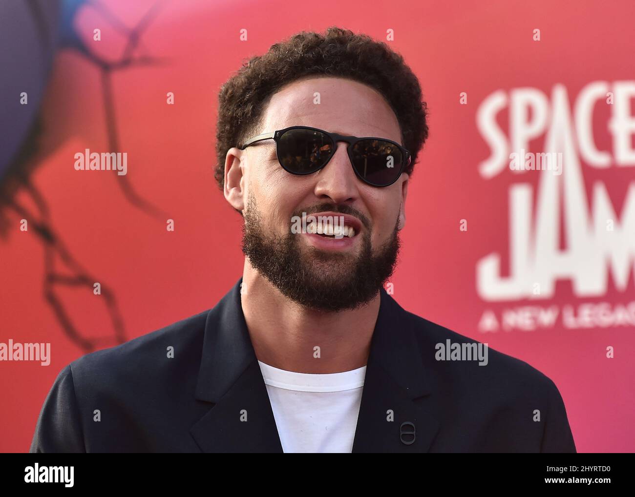 Klay Thompson at the world premiere of "Space Jam: A New Legacy" held ...