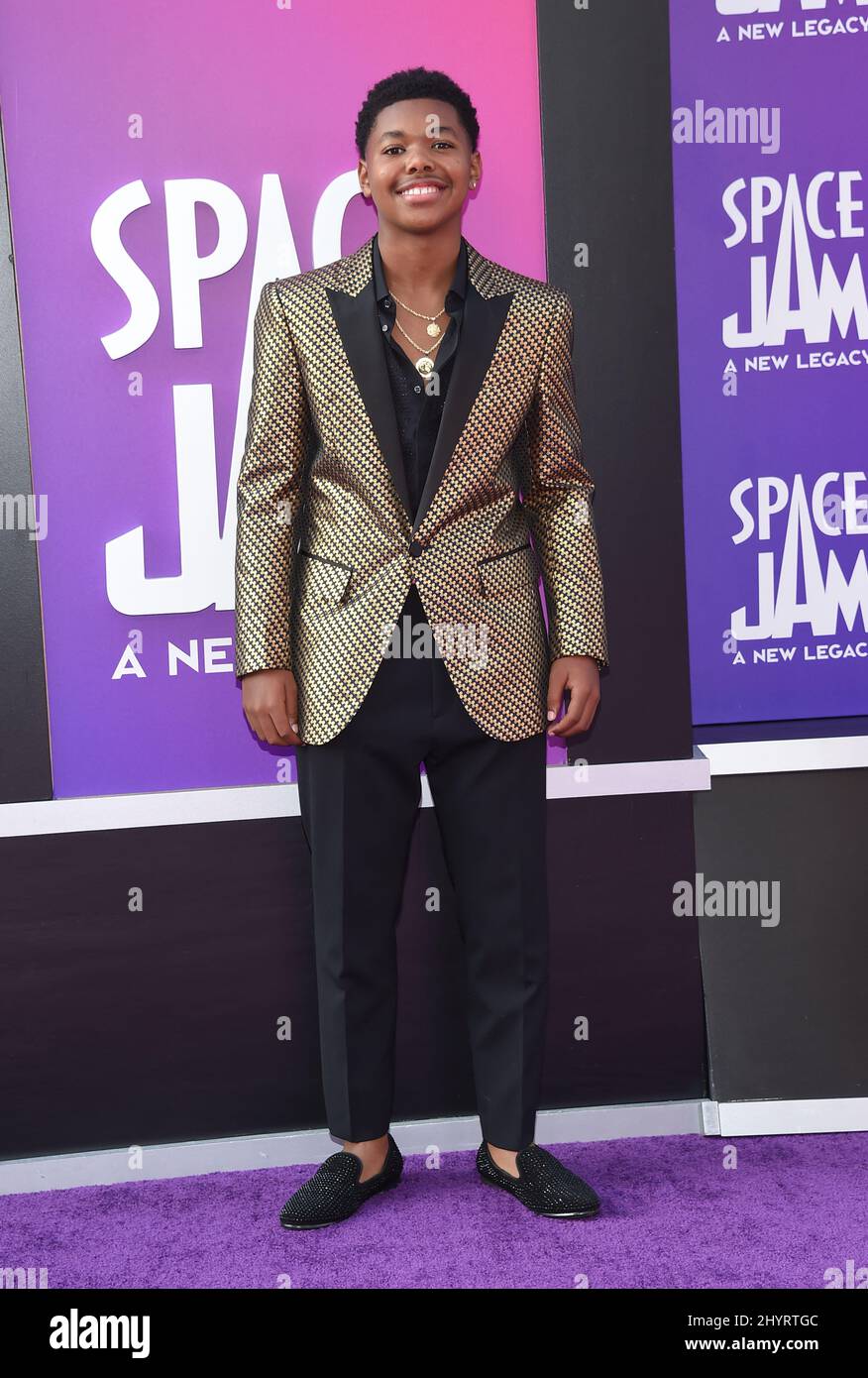 Cedric Joe at the world premiere of "Space Jam: A New Legacy" held at ...