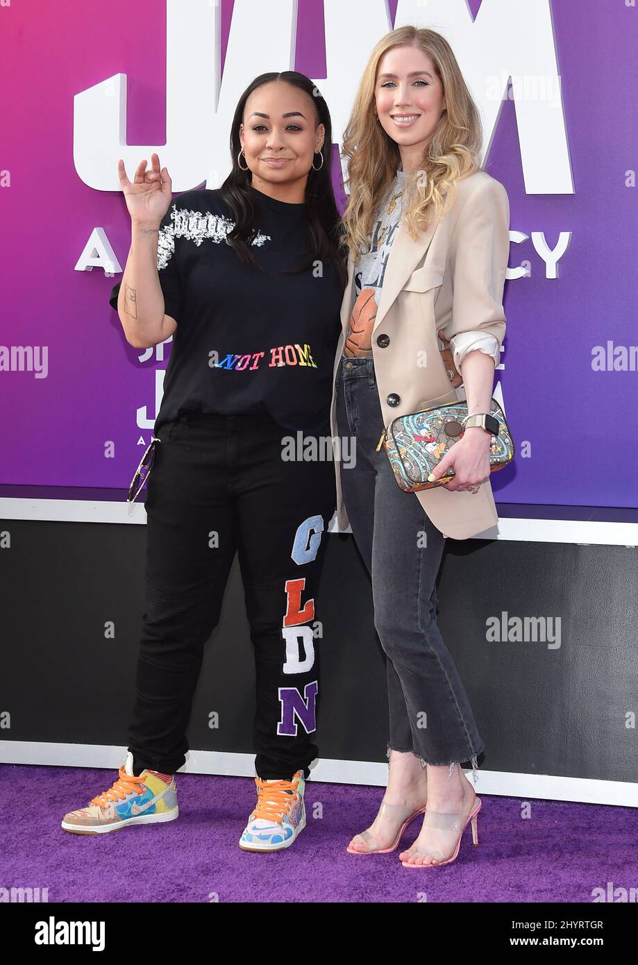 Raven-Symone and Miranda Maday at the world premiere of "Space Jam: A ...