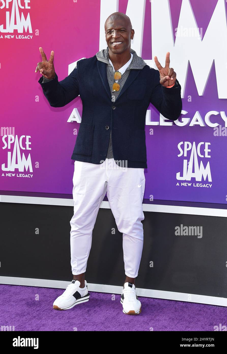 Terry Crews at the world premiere of "Space Jam: A New Legacy" held at ...