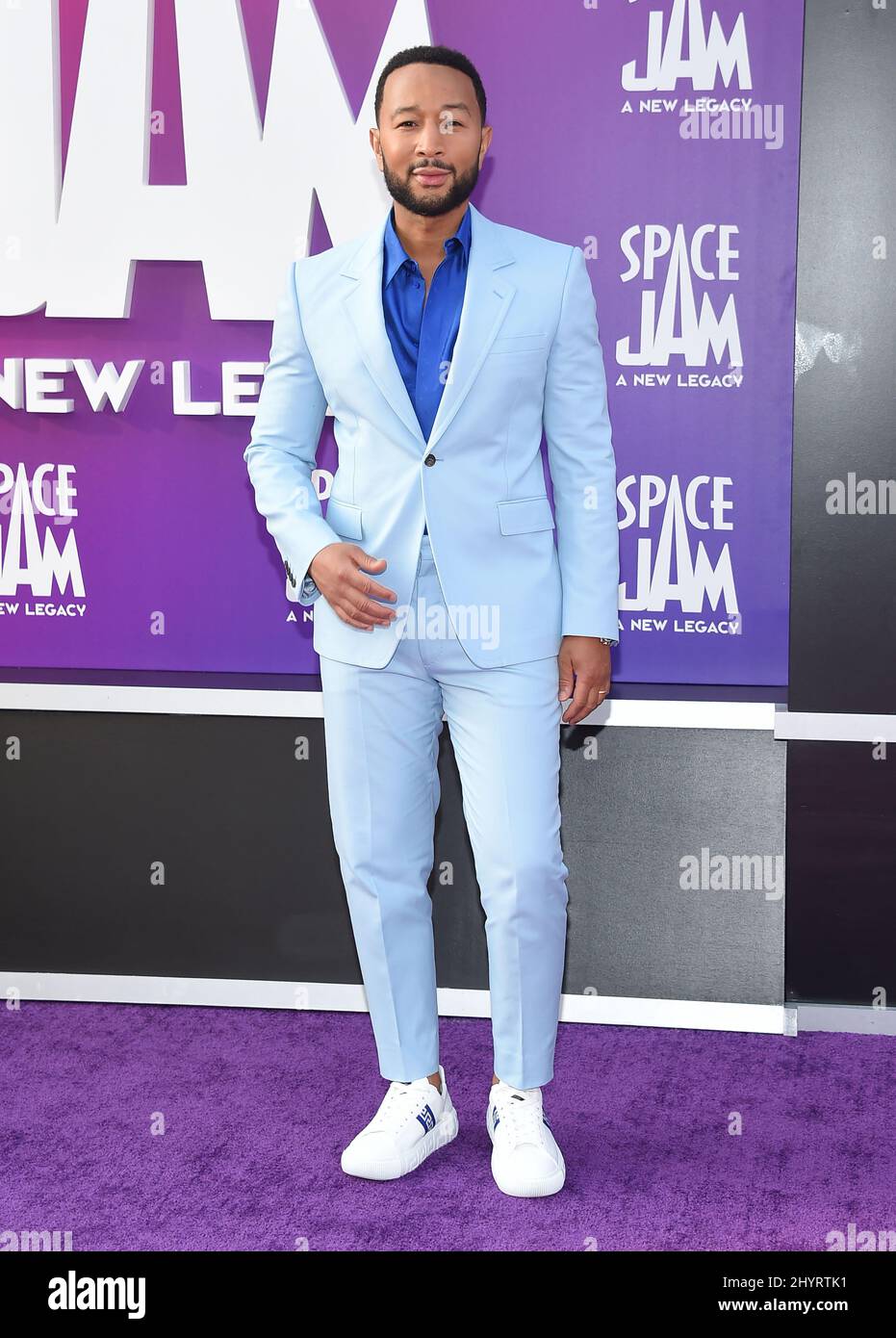 John Legend at the world premiere of "Space Jam: A New Legacy" held at ...