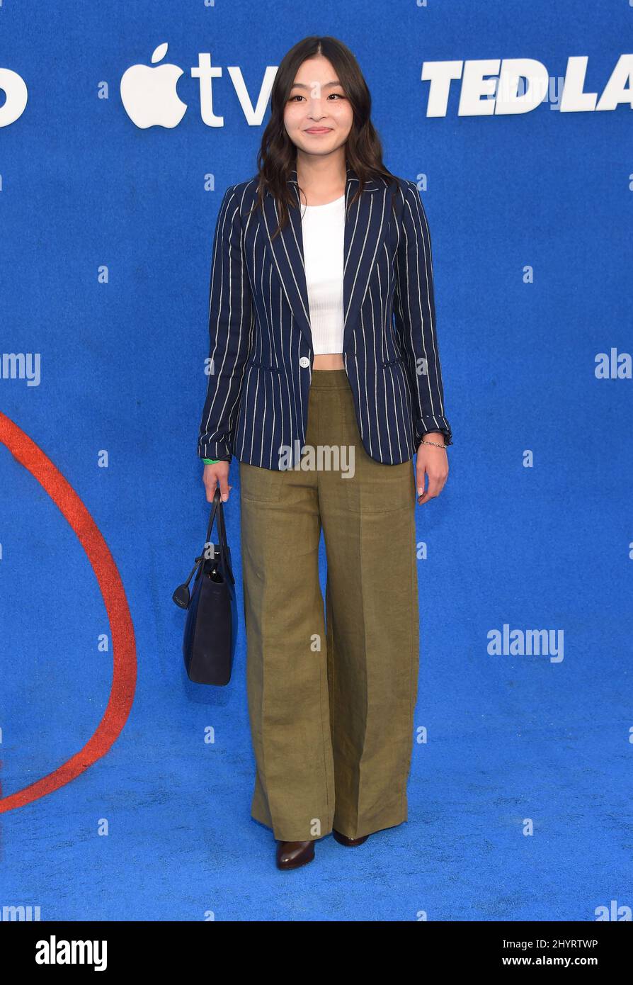 Maia Shibutani arriving to the €˜Ted Lasso' Season 2 Premiere at ...
