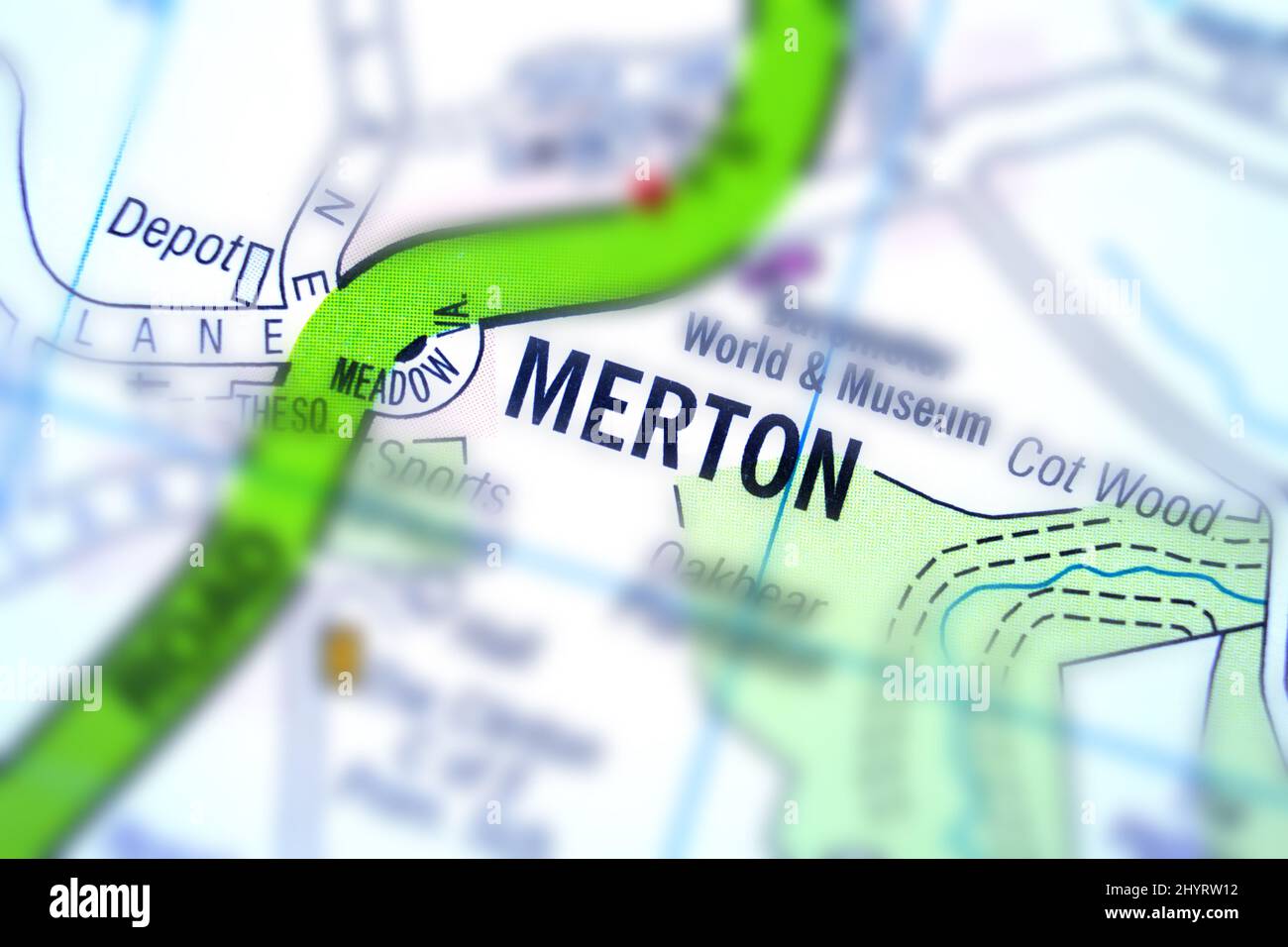 Merton map hi-res stock photography and images - Alamy
