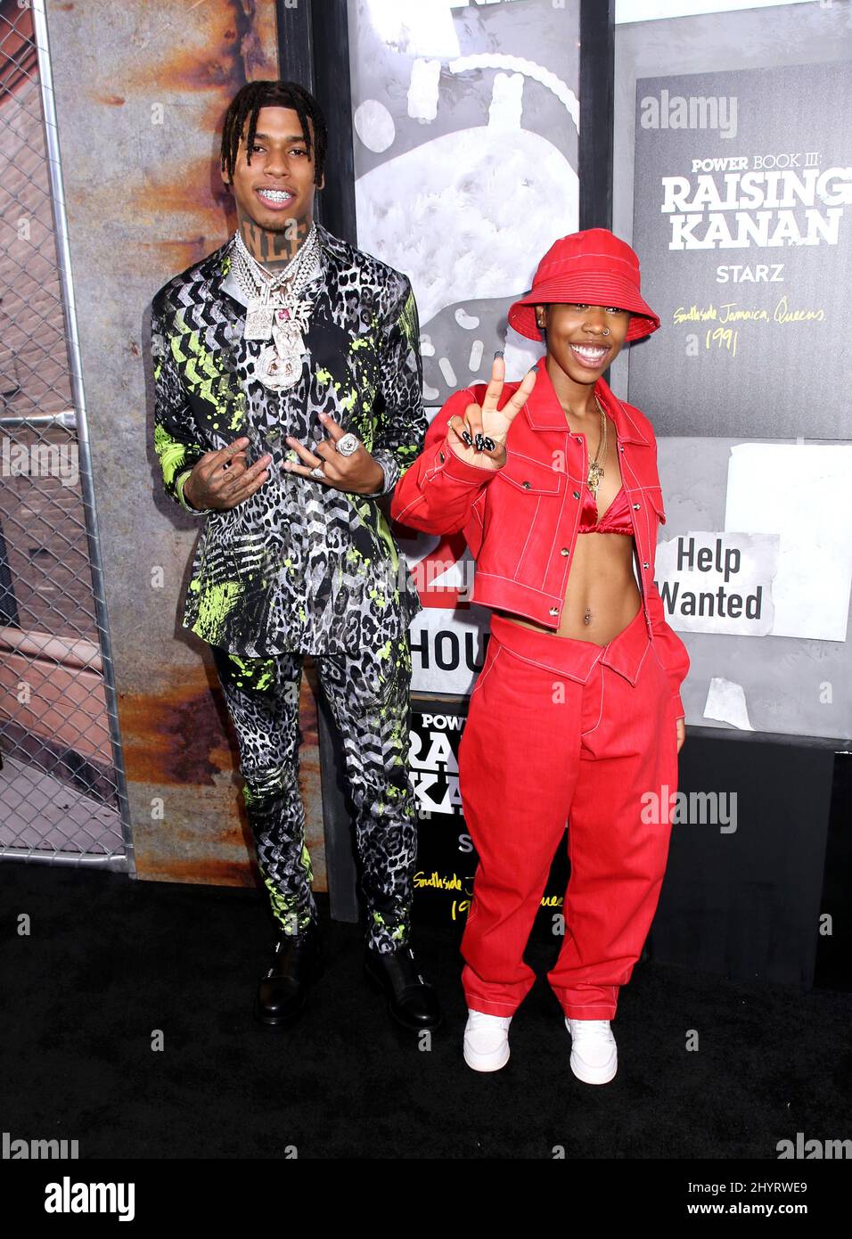 NLE Choppa & Rileyy Lanez attending 'Power Book III: Raising Kanan ...
