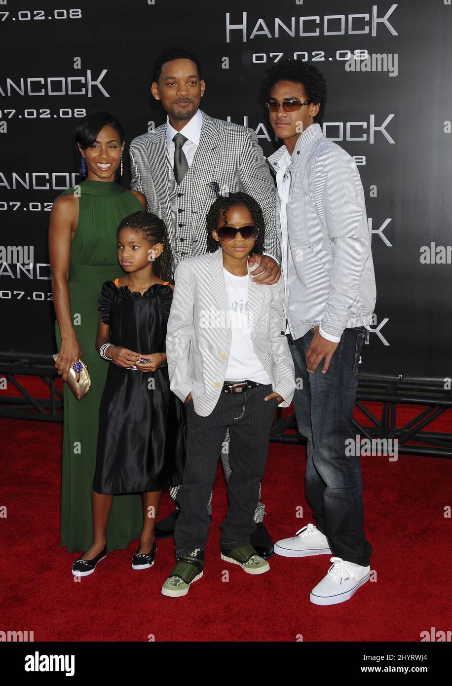Jada Pinkett Smith, Will Smith, daughter Willow Smith and sons Jaden ...