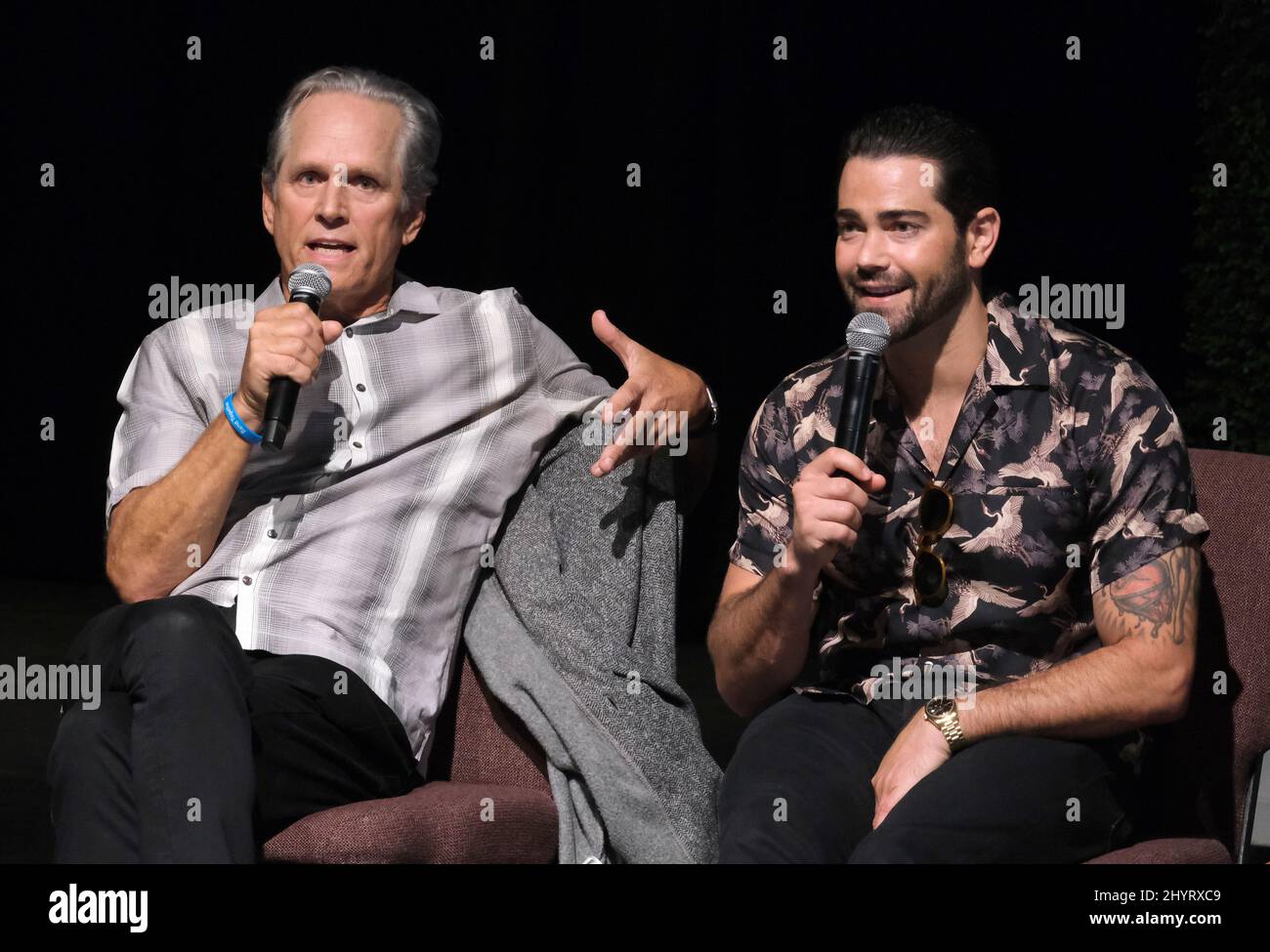 Gregory Harrison and Jesse Metcalfe on the second day of RomaDrama LIVE ...