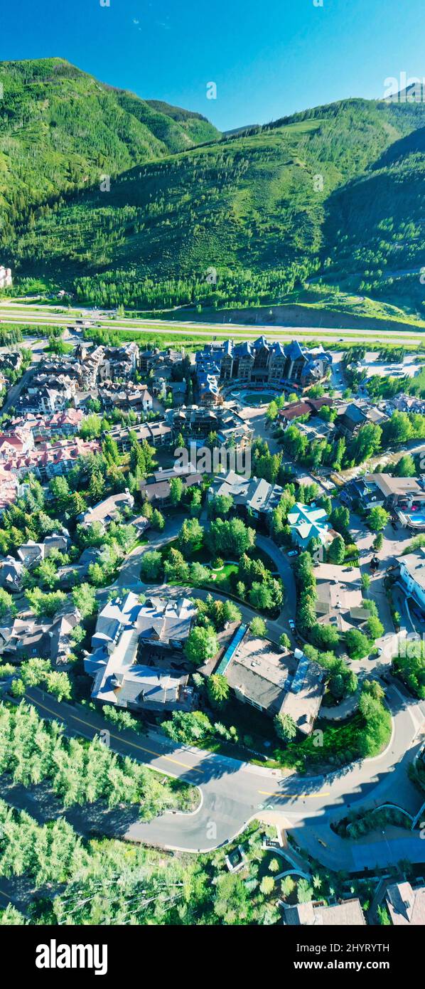Aerial view forest in vail hi-res stock photography and images - Alamy