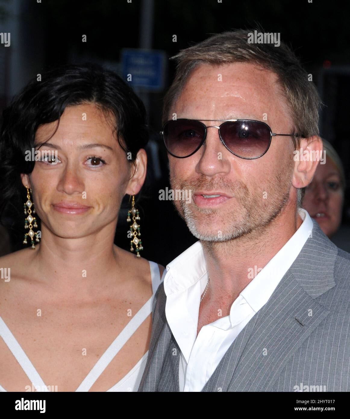 Daniel Craig and Satsuki Mitchell arriving for the premiere of ...