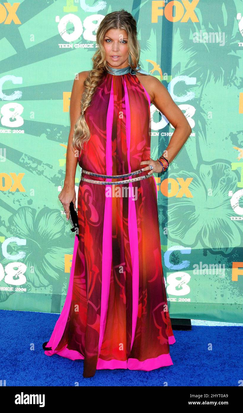 Fergie attending the Teen Choice Awards 2008 arrivals at the Gibson ...