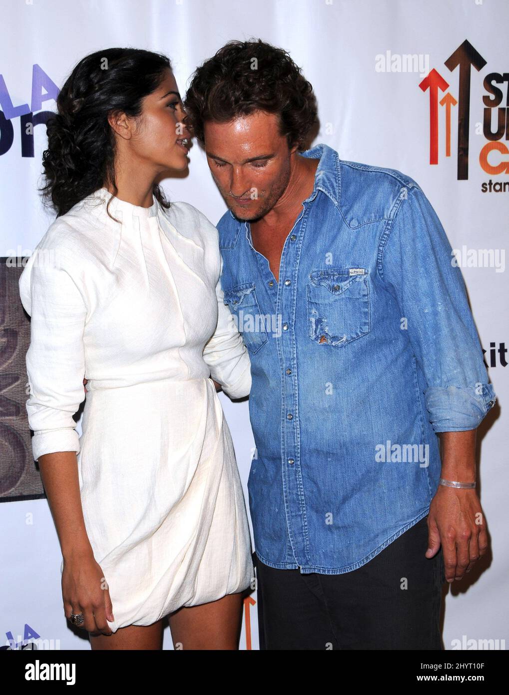 Camila Alves and Matthew McConaughey at the MUXO Private Launch Party ...