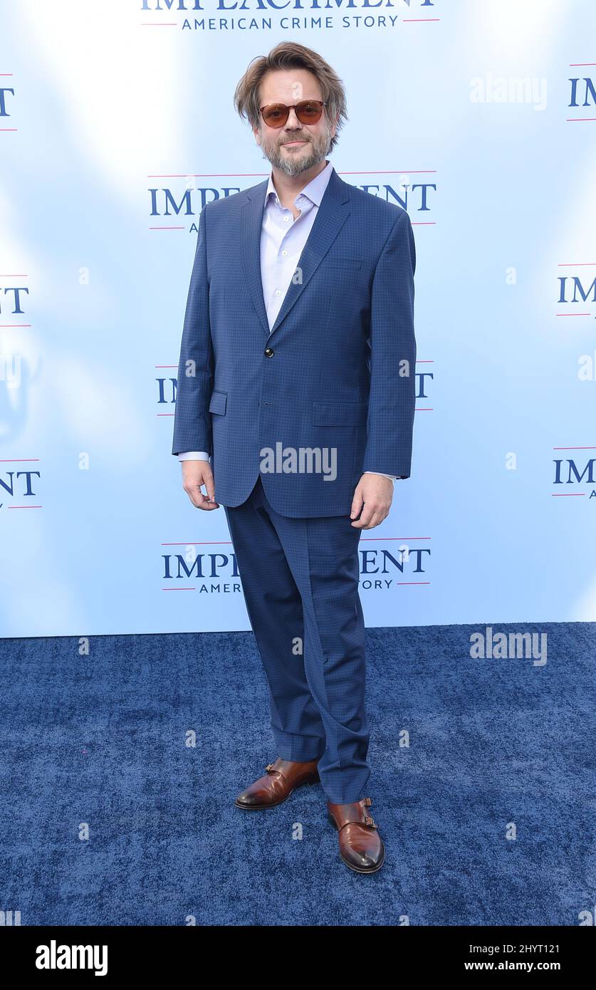 Michael Uppendahl at FX's "Impeachment: American Crime Story" red ...