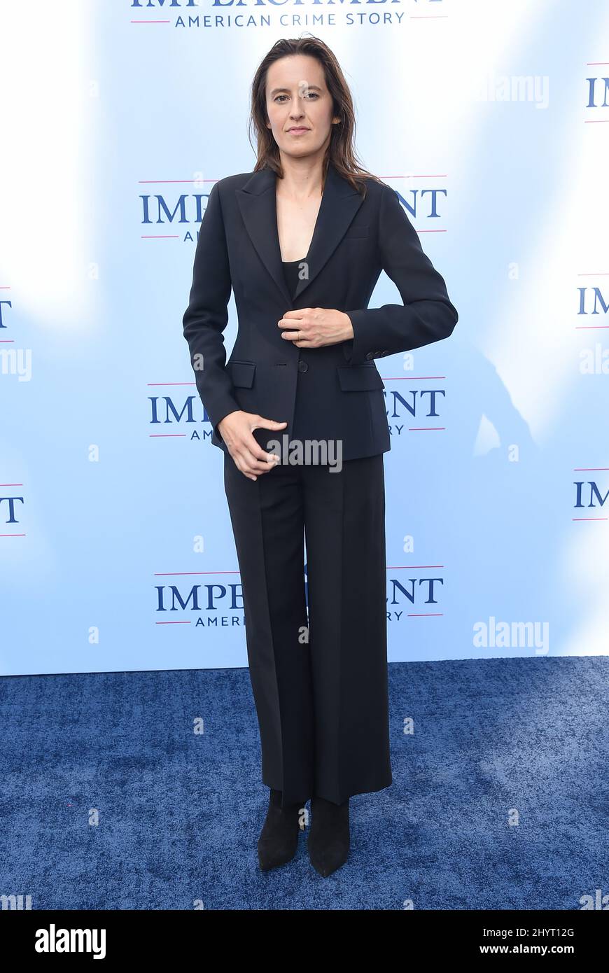 Sarah Burgess at FX's "Impeachment: American Crime Story" red carpet ...