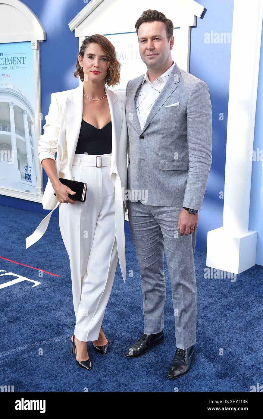 Cobie Smulders and Taran Killam at FX's "Impeachment: American Crime ...