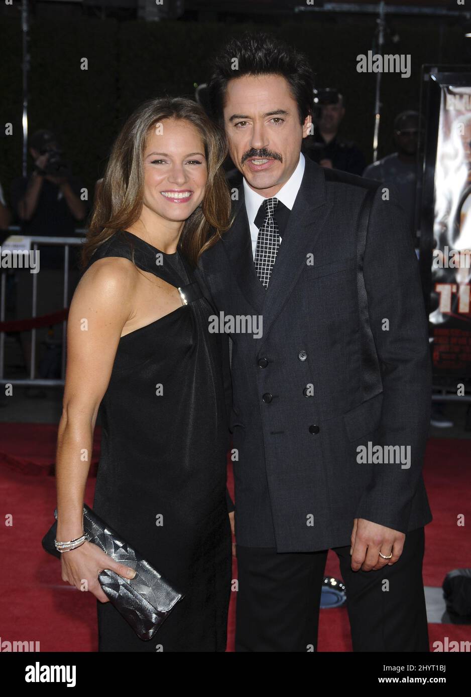 Robert Downey Jr. and wife Susan at the "Tropic Thunder" Los Angeles ...