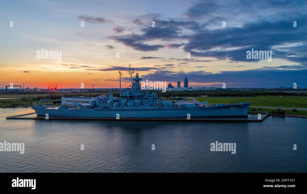 The USS Alabama Battleship Stock Photo - Alamy