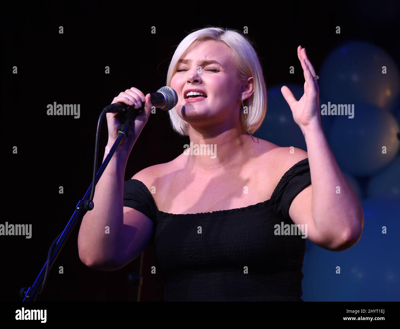 Kendra Jo Slaubagh of Tigerlilly performing at the Waverly Strong: A ...