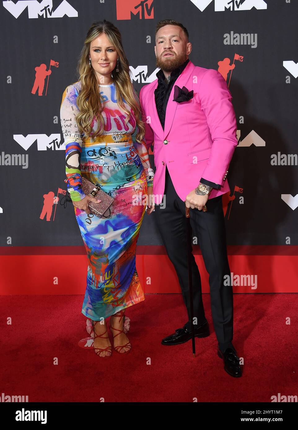 Conor McGregor and Dee Devlin at the 2021 MTV Video Music Awards held ...