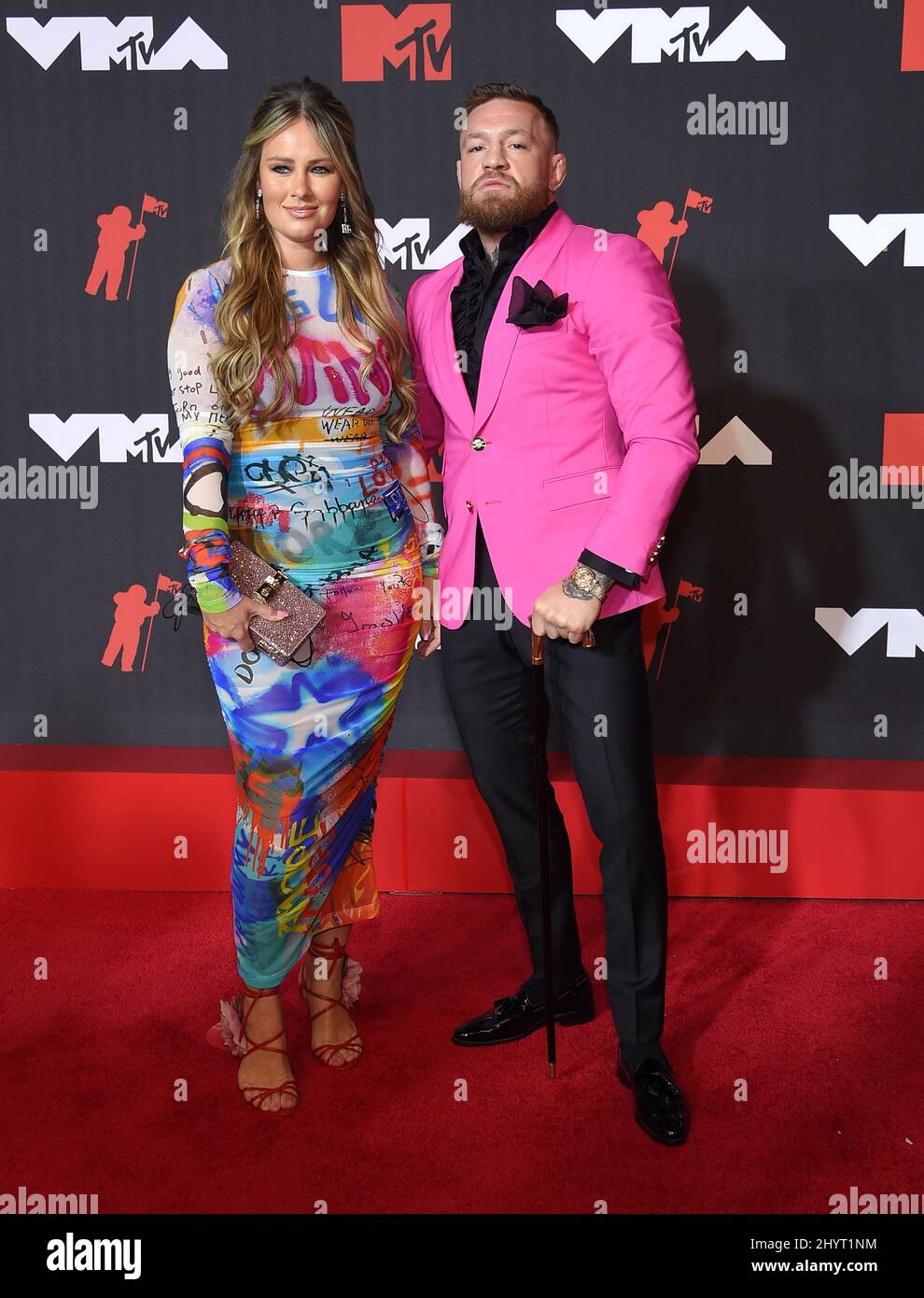 Conor McGregor and Dee Devlin at the 2021 MTV Video Music Awards held ...