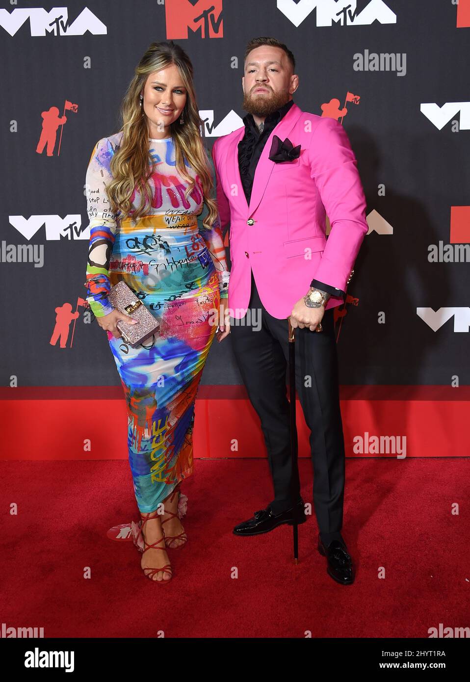 Conor McGregor and Dee Devlin at the 2021 MTV Video Music Awards held ...