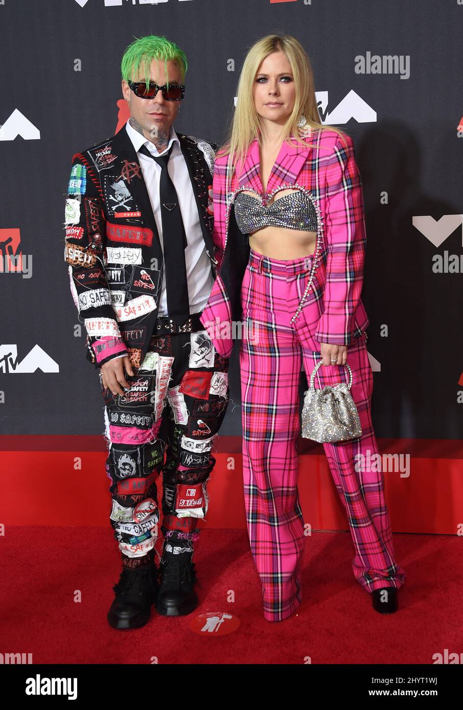 Mod Sun and Avril Lavigne at the 2021 MTV Video Music Awards held at ...